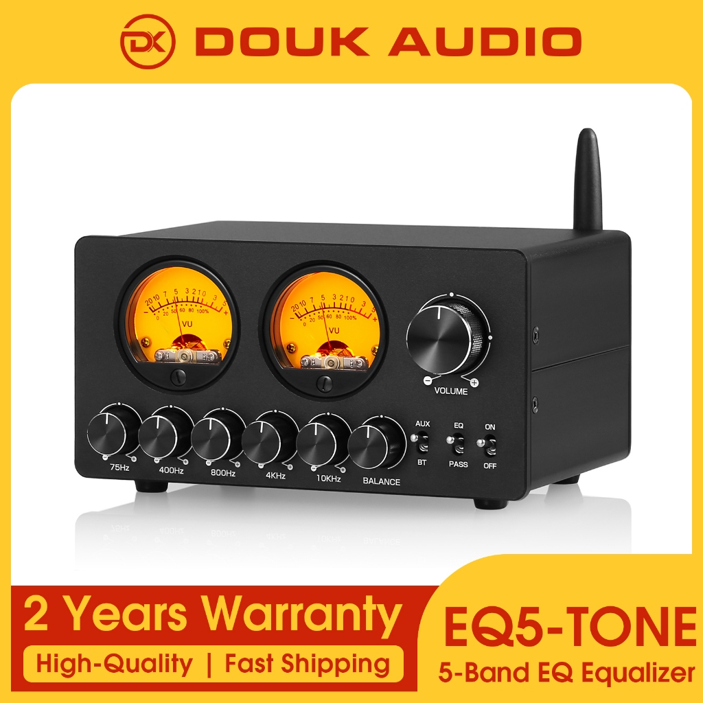 Douk Audio EQ5 TONE Mini 5-Band EQ Equalizer with Bluetooth Receiver ...