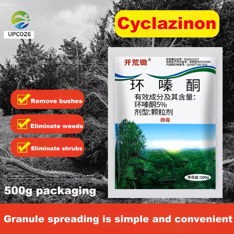 Cyclozinone herbicide kills large trees, bamboo, shrubs, weeds, tree ...