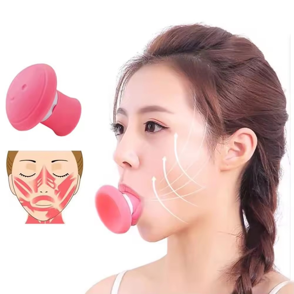 Portable Jaw Face Neck Toning Exerciser for Firm &Double Chin Breathing ...
