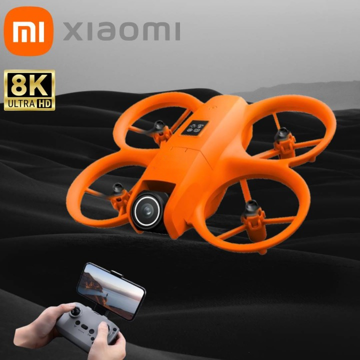 4K RGB Drone with Obstacle Avoidance FPV Camera Exclusive Orange/Yellow ...
