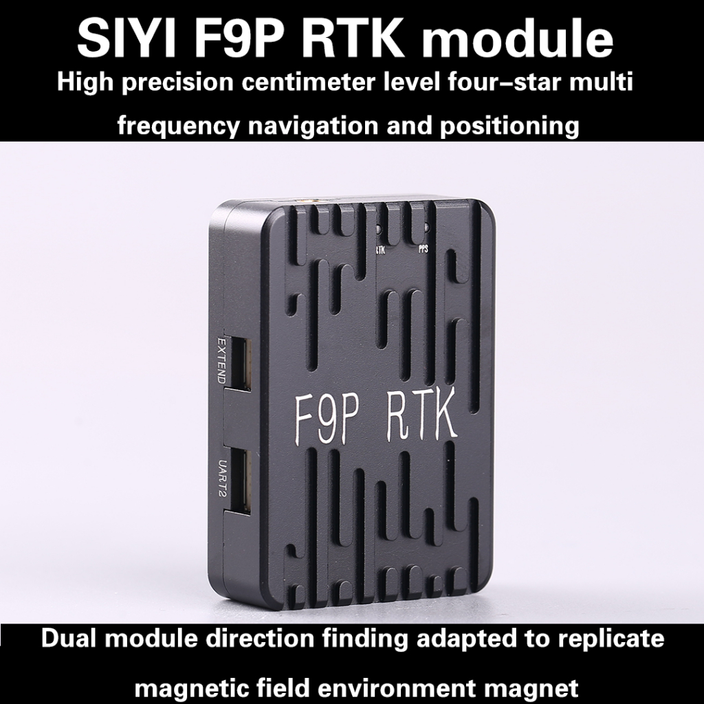 SIYI F9P RTK Module Centimeter Level Four-Satellite Mutil-Frequency Navigation and Positioning ...