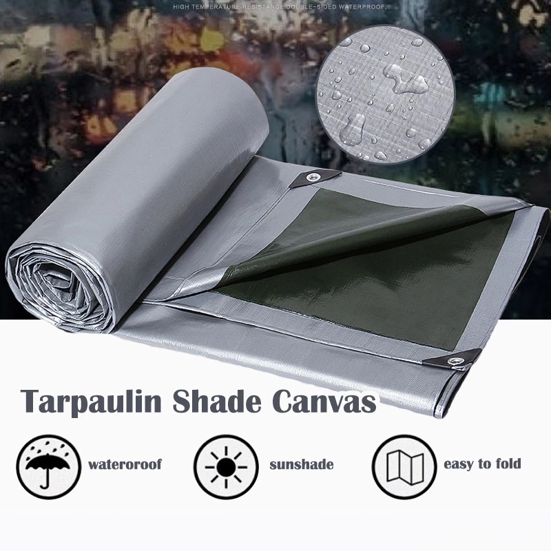 Waterproof Tarpaulin Canvas Canopy Sunshade Insulation Heavy Duty Tarp ...