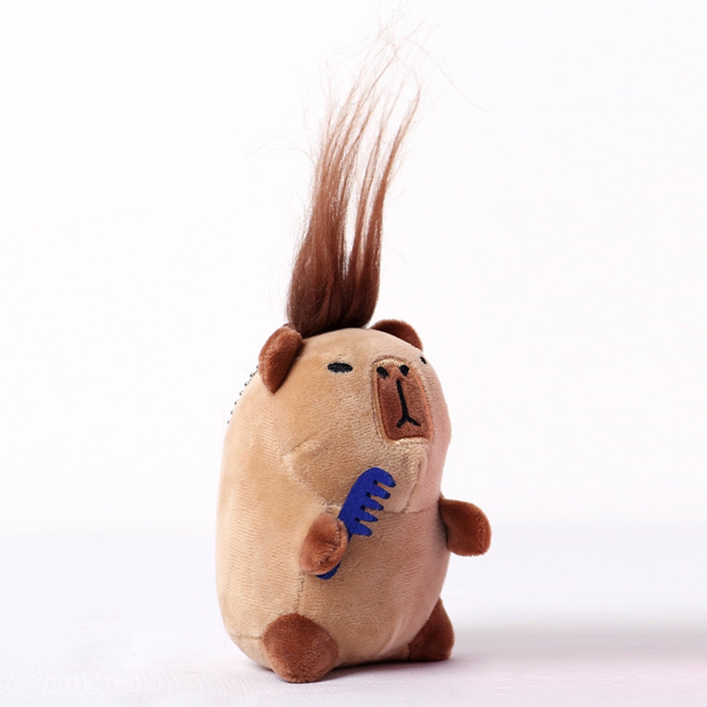 Kawaii Capybara Keychain Plush Pendant Simulation Capybara Doll Cute ...