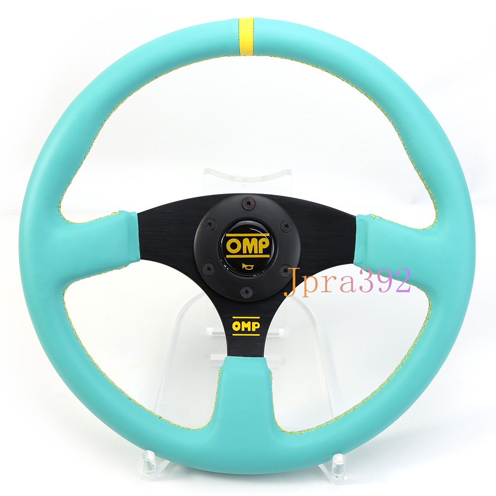 OMP Leather Racing Flat Tiffany Blue Steering Wheel General Motors ...