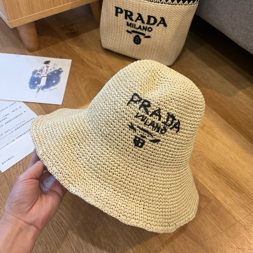 2025 Summer Style Pra Foldable Straw Hat Pure Crochet Head ...