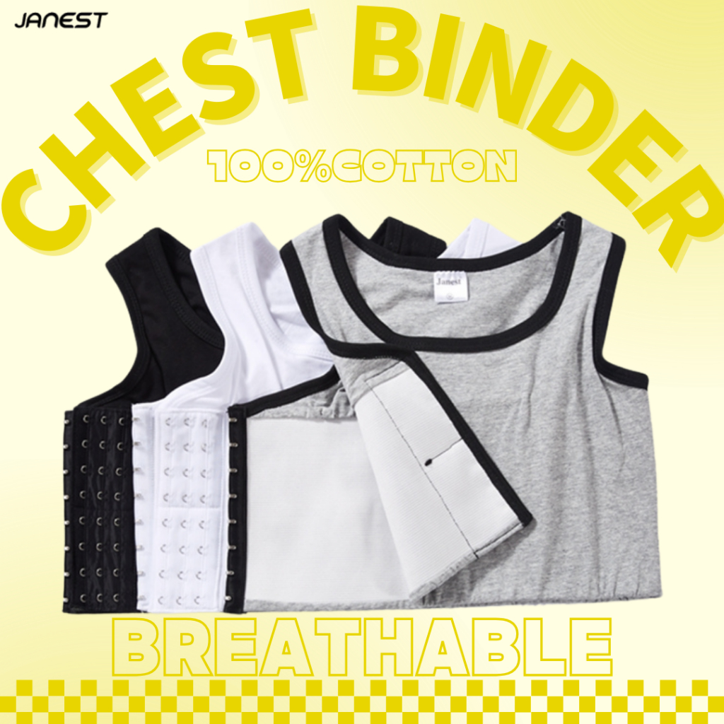 Janest Chest Binder Tomboy Binder Bandage Chest Binder 3 Rows Hooks 100 ...