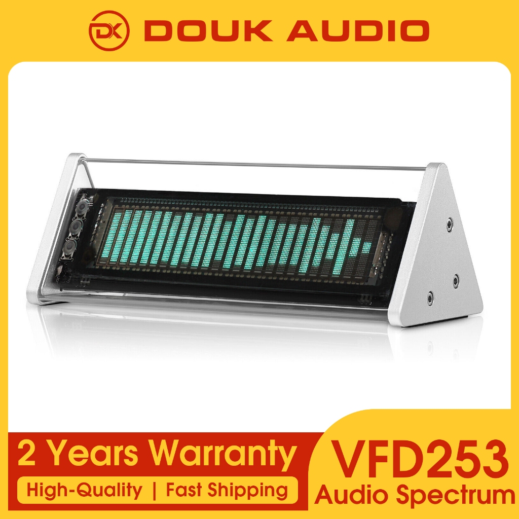 Douk Audio VFD253 3.5mm AUX Switcher Box VFD Audio Analyser Bluetooth 5 ...