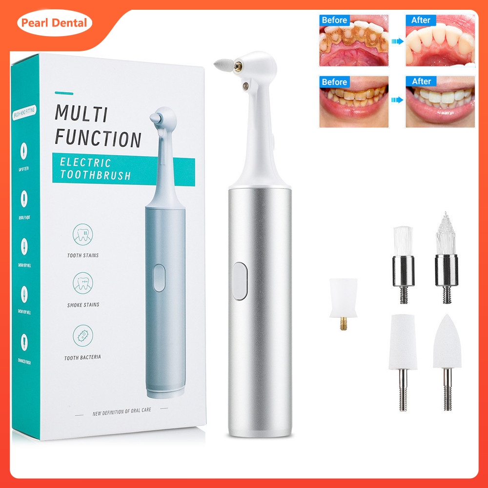 LED Electric Tooth Polisher ortho brush USB Rechargeable Dental Scaler ...