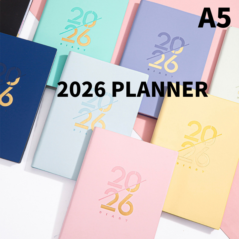 [New Homie] 2026 Planner A5 Daily Planner Diary Notebook A5 Page a Day ...