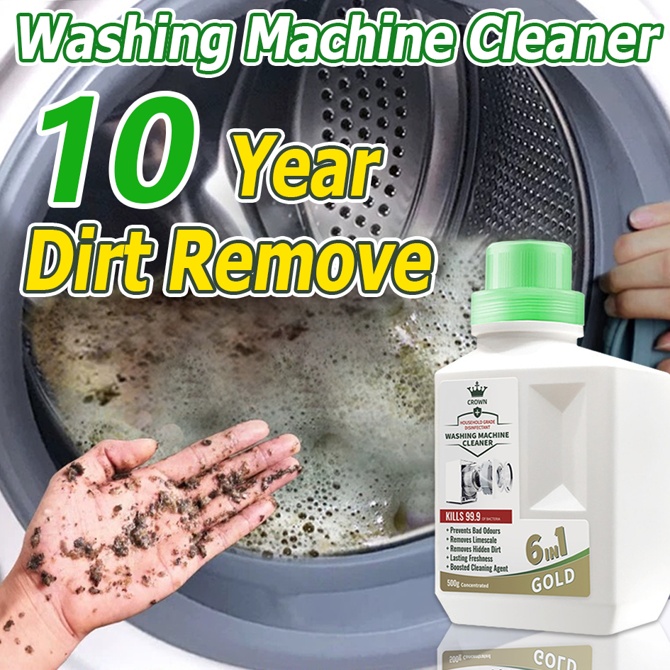 CROWN Washing Machine Cleaner（500g）Front Load Top Load Powder ...