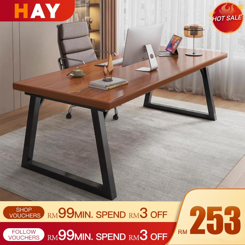 Office Table Meja Pejabat with Thickened Tabletop Meja office Working ...