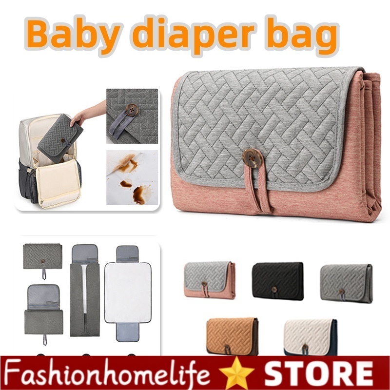 Portable Baby Changing Pad Foldable Waterproof Diaper Bag Easy to Wipe ...