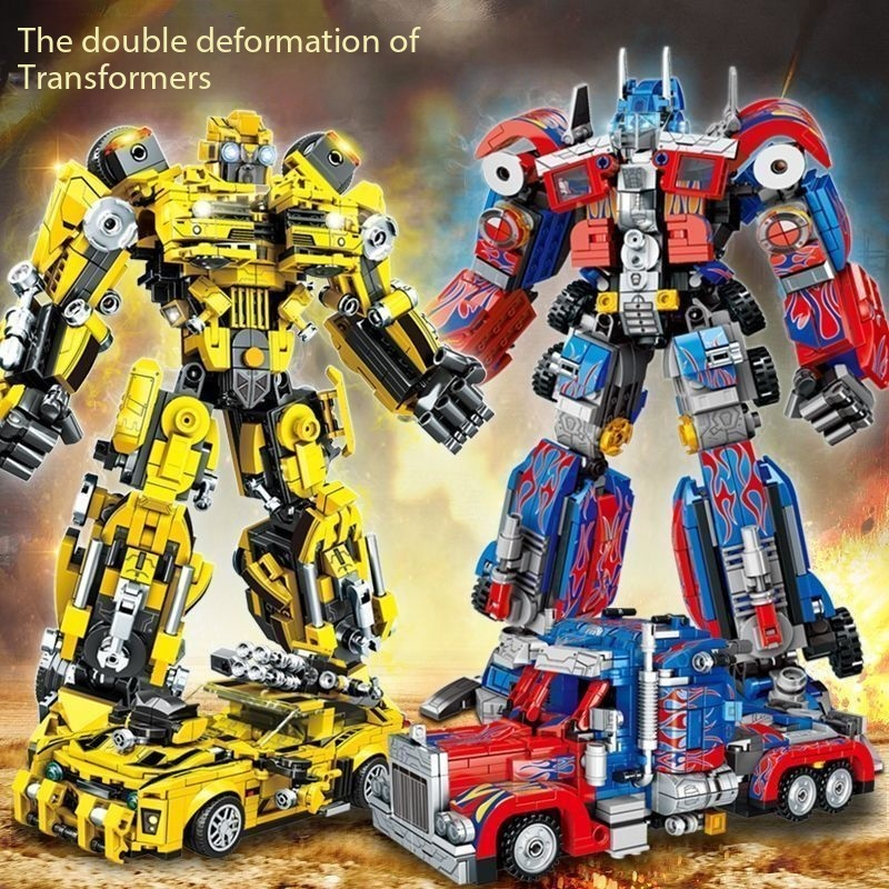Transformers Bumblebee and Optimus Prime Transforming Robots ...