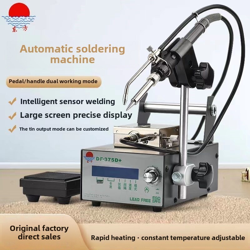 DF375 Automatic soldering machine, foot operated soldering iron ...