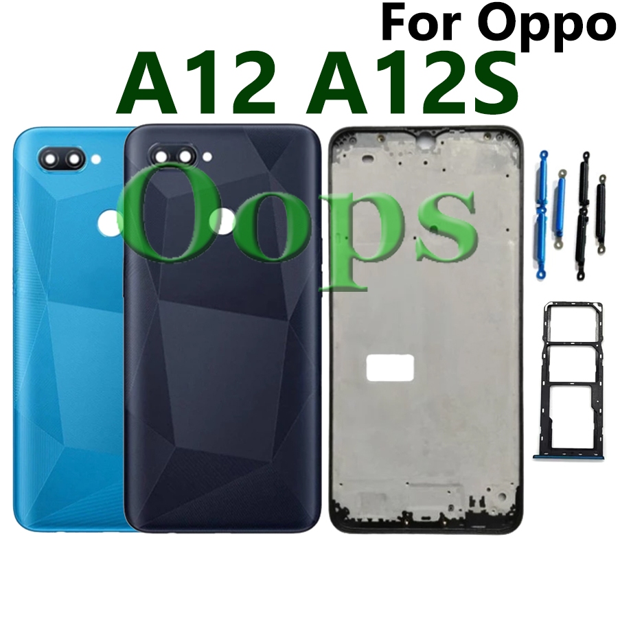 LCD Front Middle FRAME For OPPO A12 A12S 2020 Phone Battery Back Cover ...