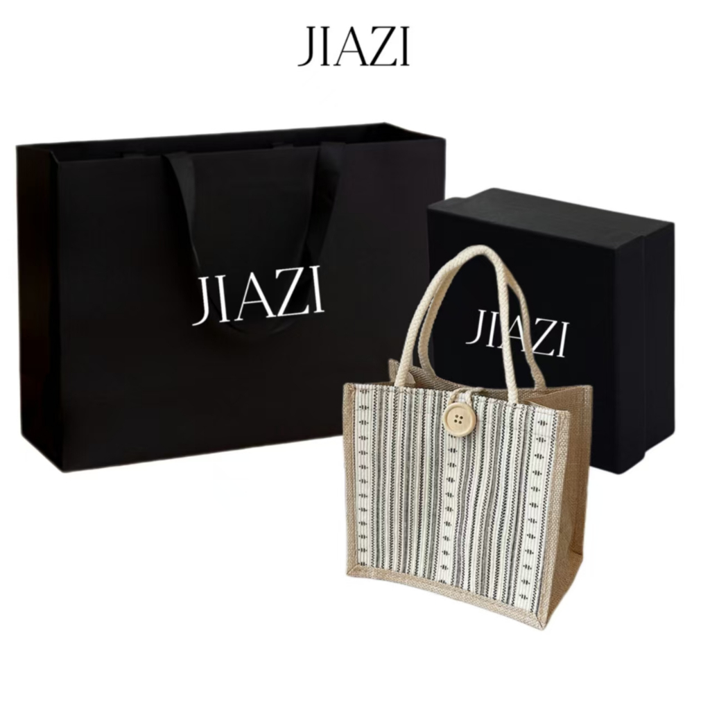 Beg Tote Linen Fesyen Trendi 2025 Gaya Baharu untuk Keluar Kerja Kotak ...