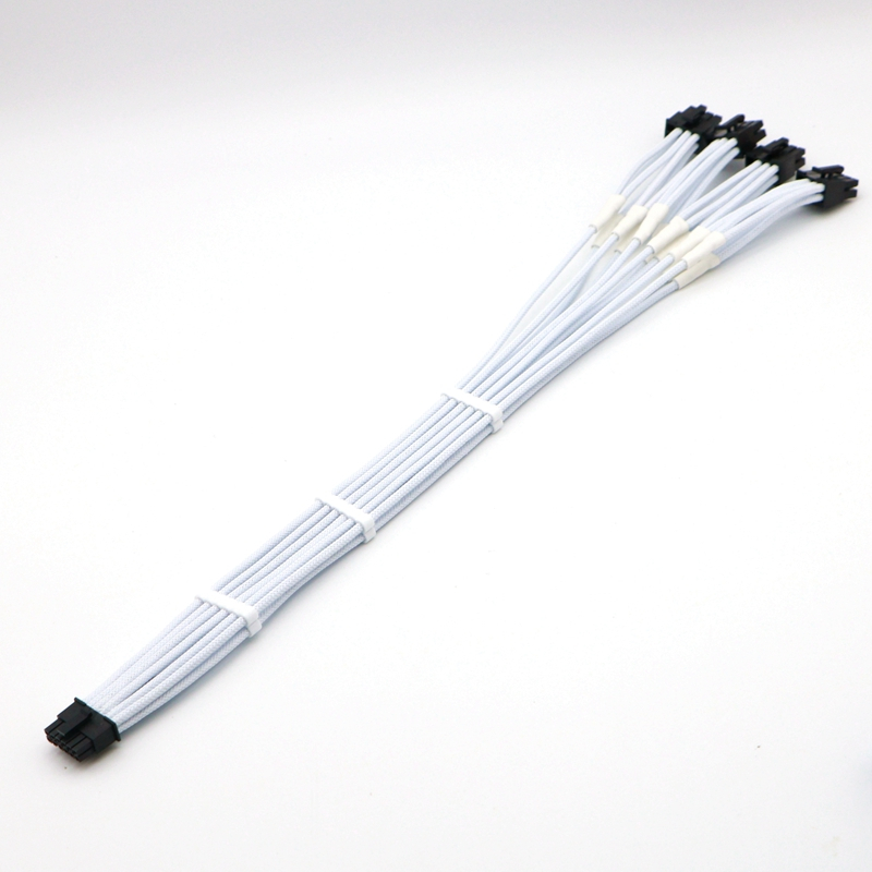 Custom Sleeved 12VHPWR 12+4Pin to 4pcs 8Pin Modular PSU Cable for ...