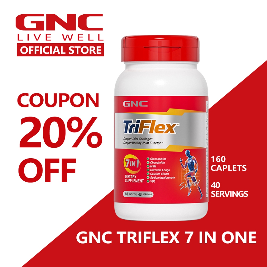 GNC TriFlex Support Joint Cartilage Support Healthy Joint Function 7 In ...