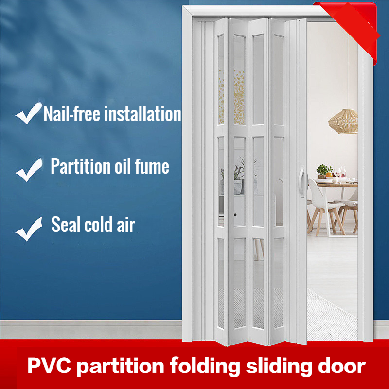 Pvc Folding Door Sliding Door Invisible Door Indoor Partition Open ...