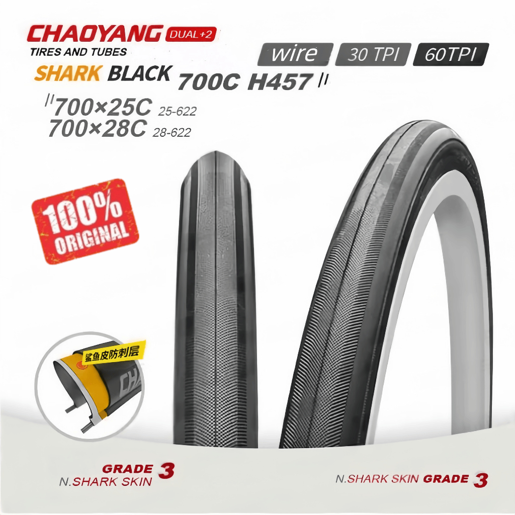 CHAOYANG H457 Roadbike tire Shark skin stab-proof 700C*25 700C*28 ...