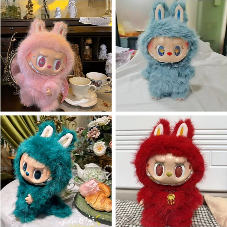 Popmart POPMART 38cm Vinyl Plush Doll labubu Medium Angel MOKOKO Middle ...