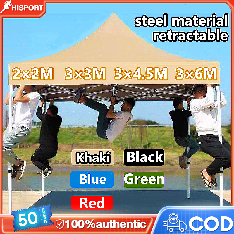 10x10 Ft Roof Night Market Canopy Camping Tent Khemah Canopy Frame 8x8 ...