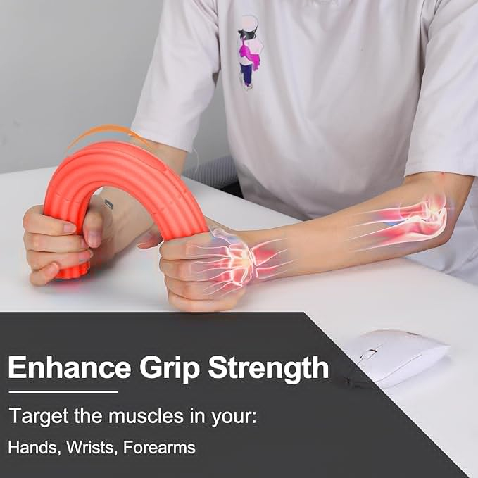 Flexible Therapy Bar - Tennis Elbow Relief & Grip Strengthener, Ideal ...