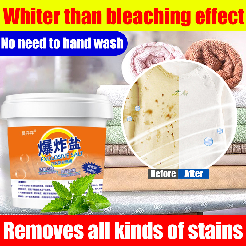 Whiter than bleaching effect Explosive Salt 爆炸盐 Value Pack 1000g ...