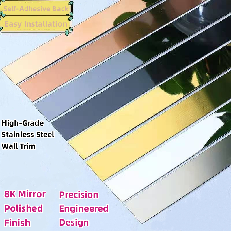 hiasan dinding gold strip for wall wainscoting stiker dinding Stainless ...