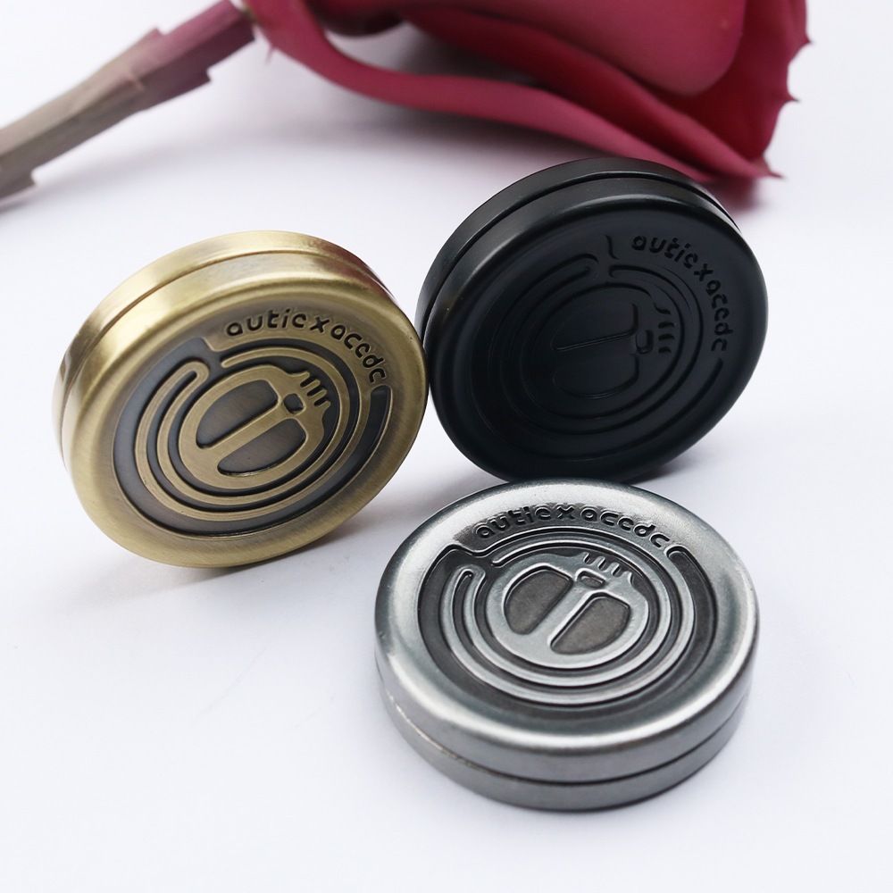 1Pc Devil Milk Cap Magnetic Haptic Coins EDC Adult Metal Fidget Toys ...