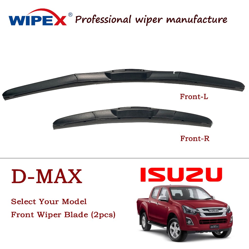 (Select Your Model) ISUZU DMAX Wiper Blade Set/Pair for 2002-2025 D-MAX ...