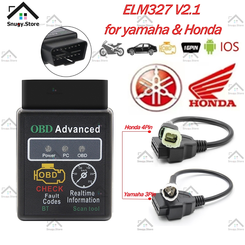 【Local Stock】ELM327 V2.1 OBD2 16Pin Scanner for IOS & Android Torque ...