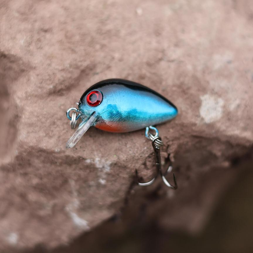 Mini Crank Lure 3cm/1.6g Fat Fish Buzz Bait Crank Bait Hard Fishing ...