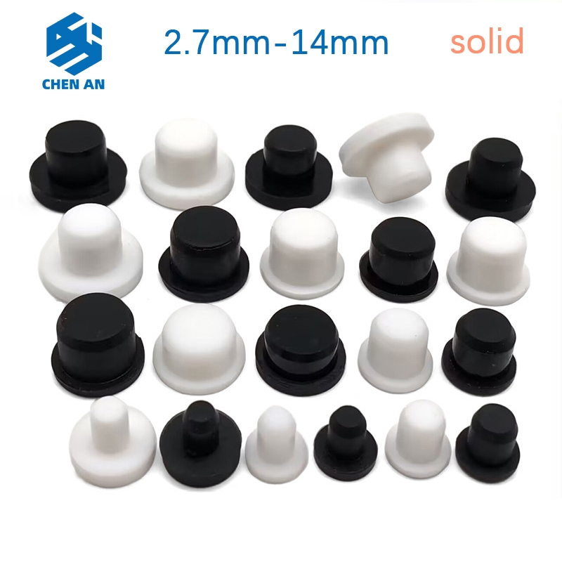 CHEN AN 1PCS 2.7mm-14mm Silicone Rubber Male Hole Caps T Type Plug ...