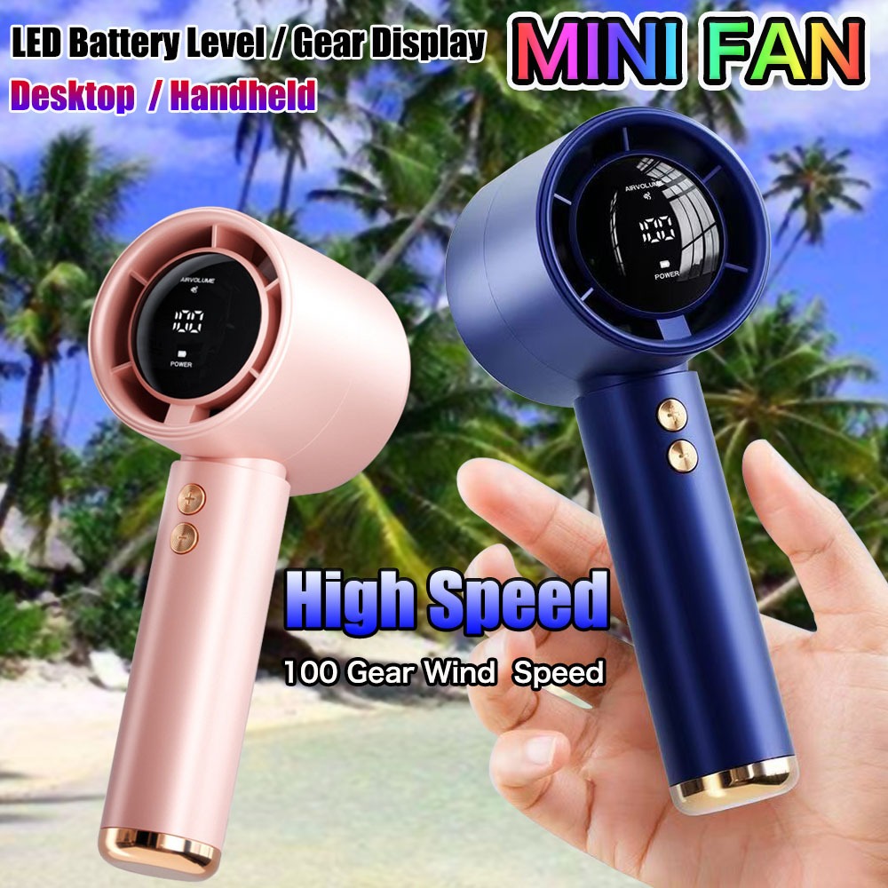 N68 Kipas Mini Portable Fan 0-100Speed Adjustment handheld desktop ...
