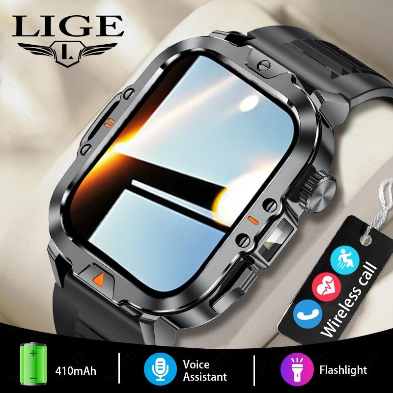 LIGE Jam Tangan Smart Watch for Men with Answer/Make Call 100+ Sports ...