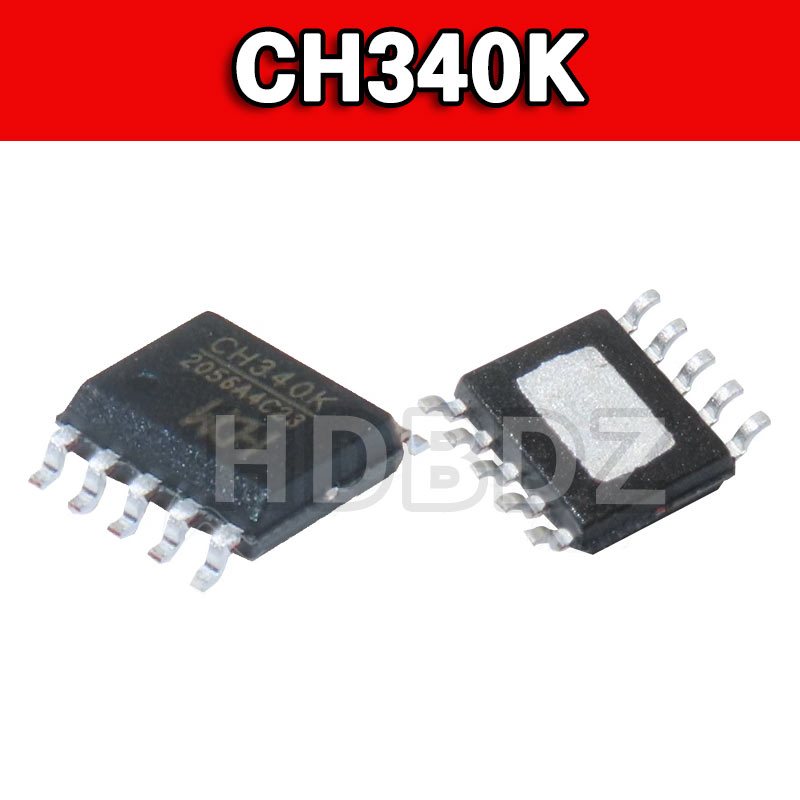 2~5pcs CH340K ESSOP10 USB to Serial Port Busbar Adapter Chip IC SMD | Shopee Malaysia