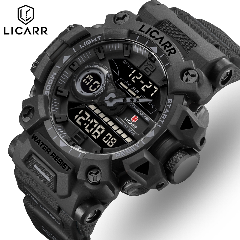 LICARR Original Fashion Brand Men's Watch Waterproof Alarm Calendar ...