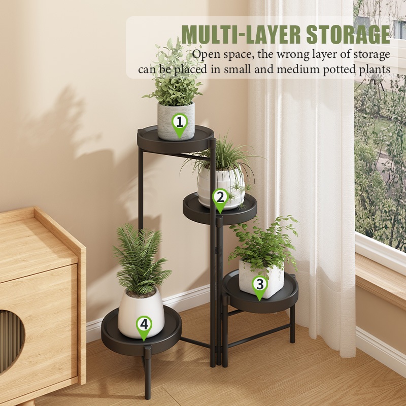 Flower Rack Plant pot stand Planters Outdoor Flower Holder Storage ...