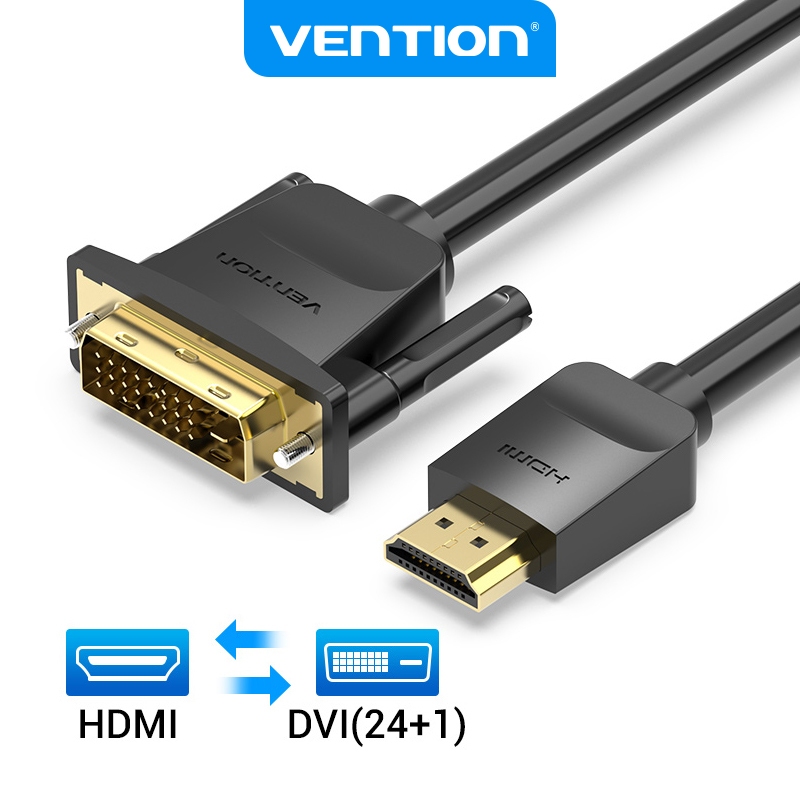 Vention HDMI To DVI Cable Bi-Directional Dvi-D 24+1 Male to Male ...