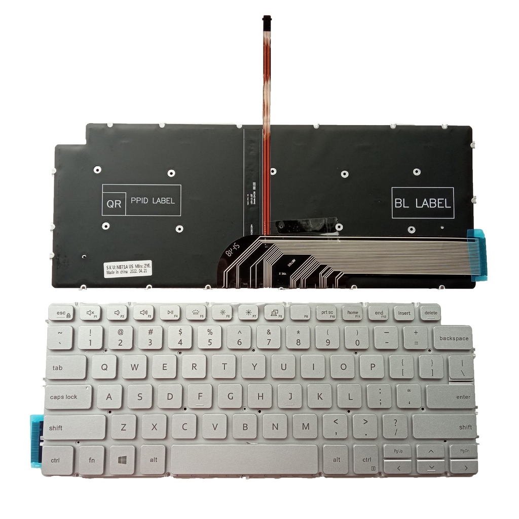 US Laptop Keyboard for DELL Inspiron 13 5390 5391 7391 14-7490 7491 ...