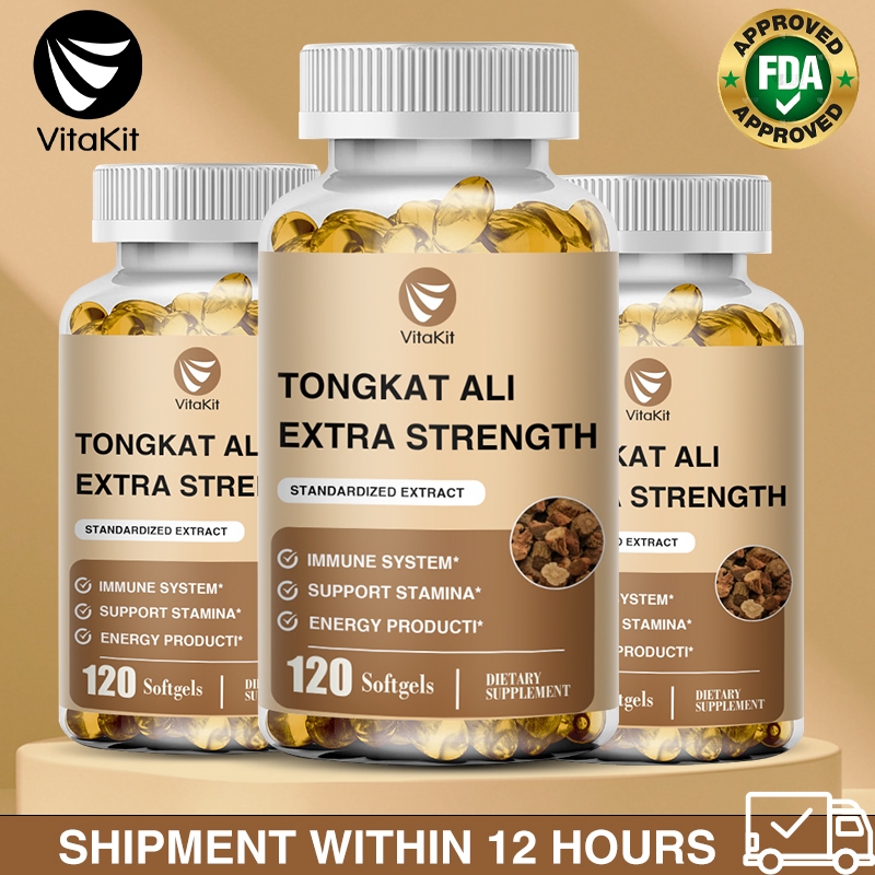 Tongkat Ali Capsule With Ashwagandha & Maca Root Boost Energy Health and Immunity For Men ...
