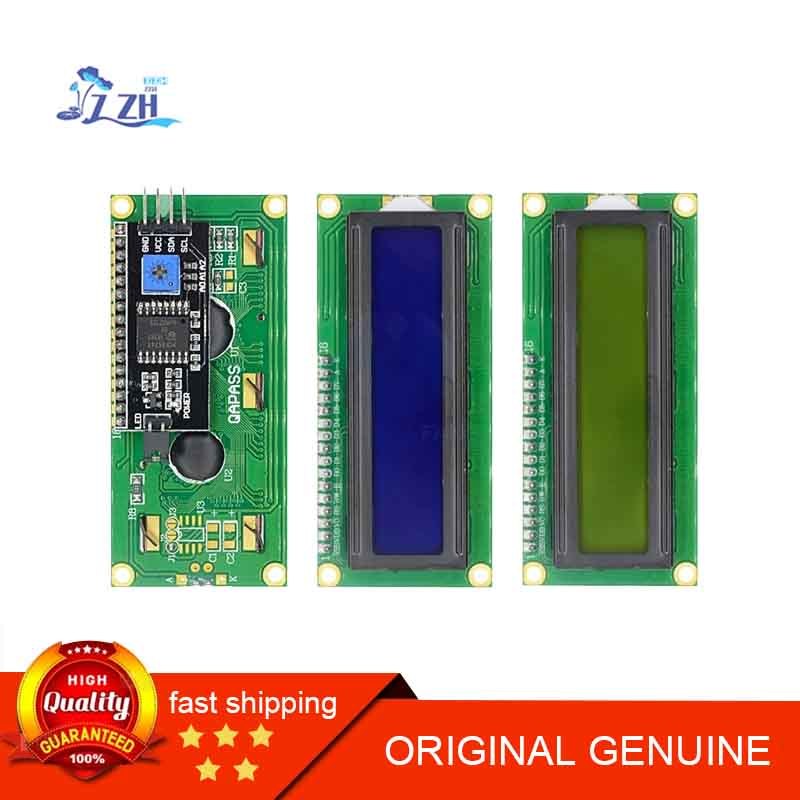 Blue Screen/Yellow Green Screen 1602A IIC/I2C LCD Screen 5V LCD with ...