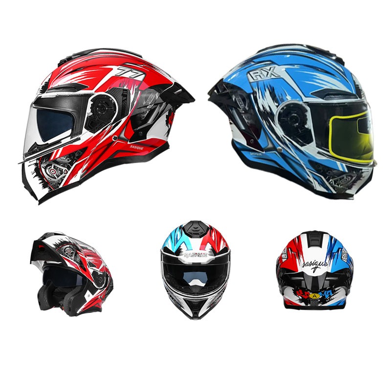 Motorcycle Helmet With DOT+CCC Dual Certification Four Seasons Unisex ...
