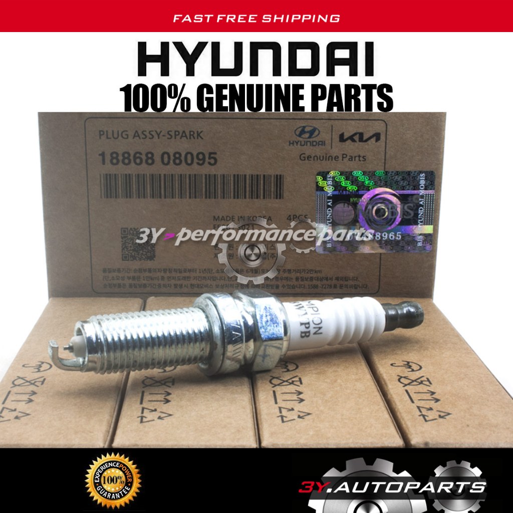 GENUINE [ 18868-08095 ] SPARK PLUG SET (4PC) YURA ELR9ISP8+ / CHAMPION ...