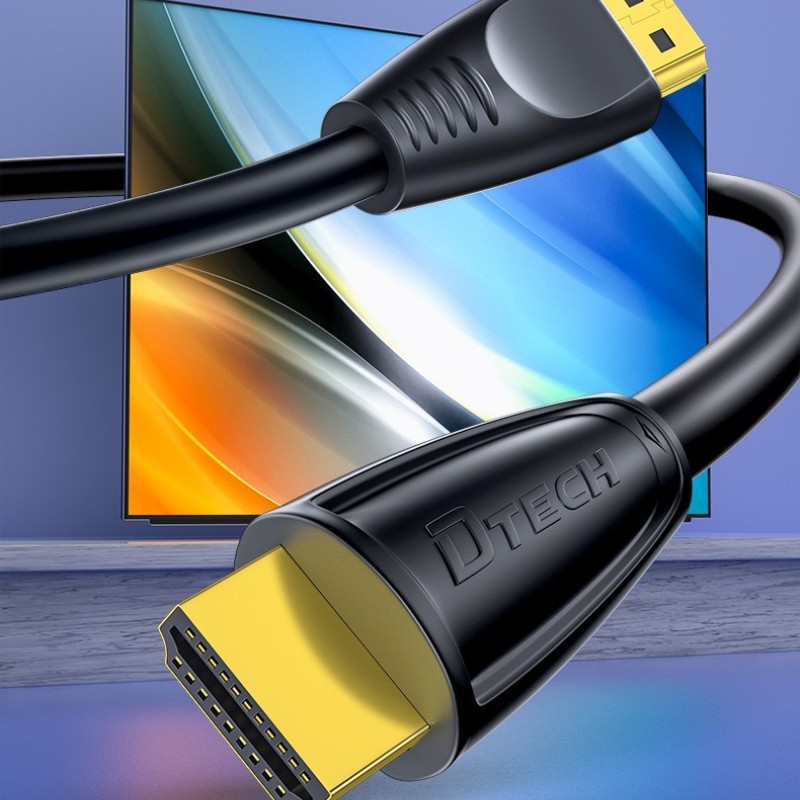 DTECH HDMI 19+1 Pure copper HD video cable 3M/5M/10M black | Shopee Malaysia