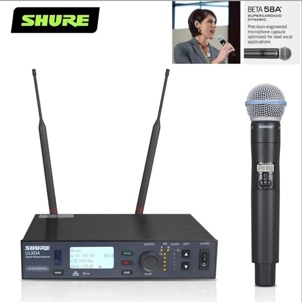 Shure ULXD4/BETA58A Live Singing Microphone | Shopee Malaysia