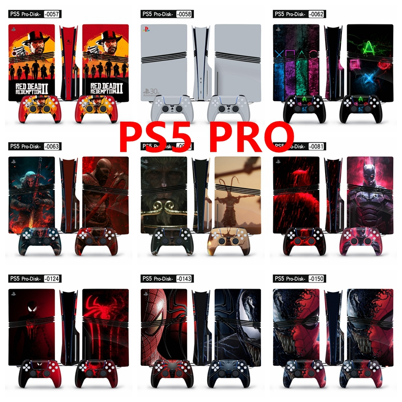 50 Colors Skin Sticker Compatible with Sony Playstation 5 Pro Disc ...