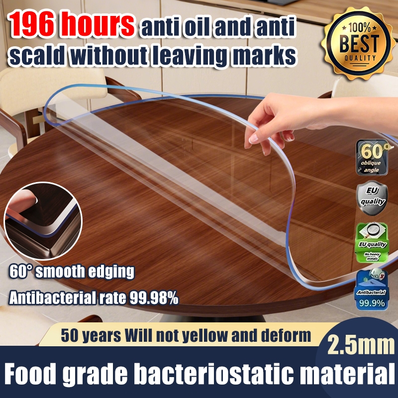 【24 hour shipping】lapik meja pelapik meja pvc table mat transparent ...