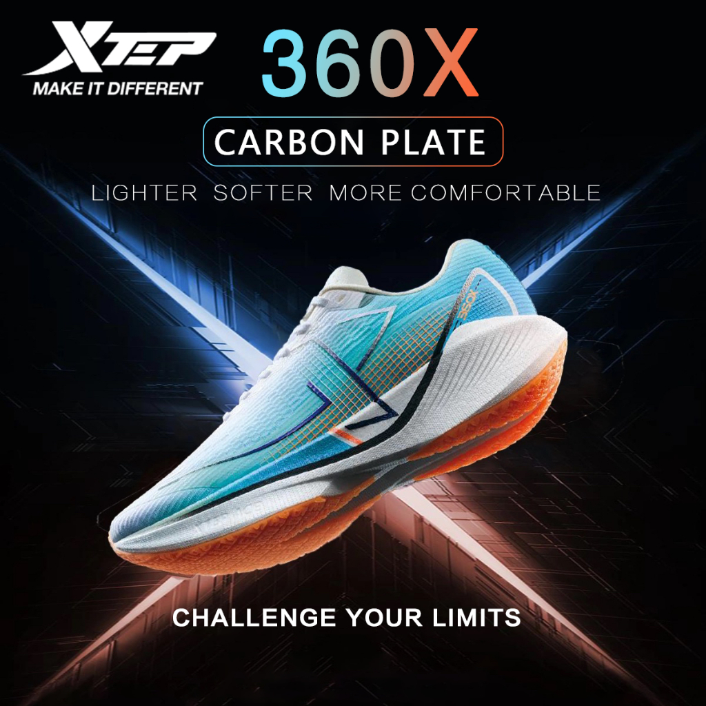 【XTEP】360X | 20KM+ Kasut Jogging lelaki Running Shoes Carbon Plate ...